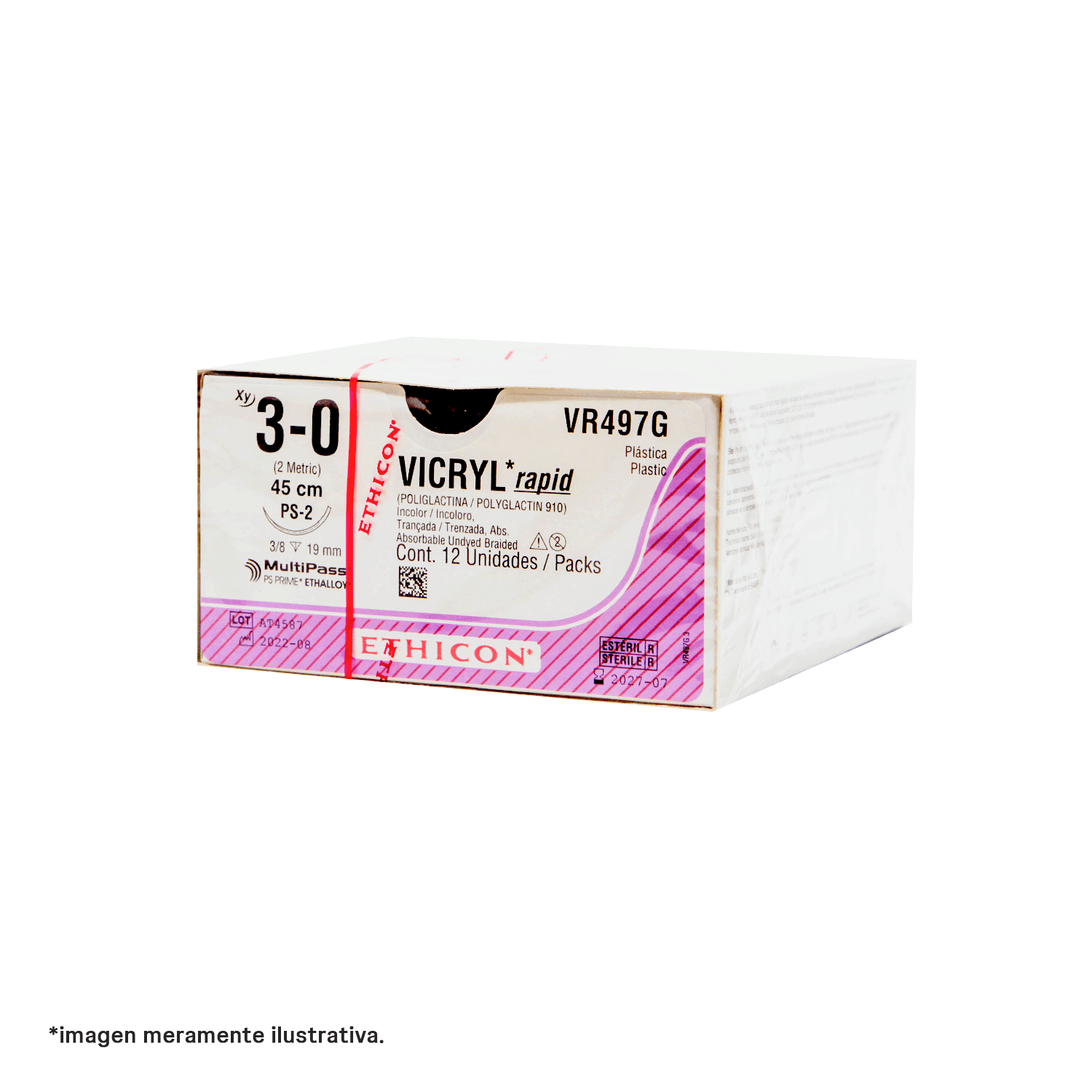 Sutura quirúrgica VICRYL®RAPIDE / VICRYL® RAPID (Incoloro 3-0 45cm Ag.3 ...