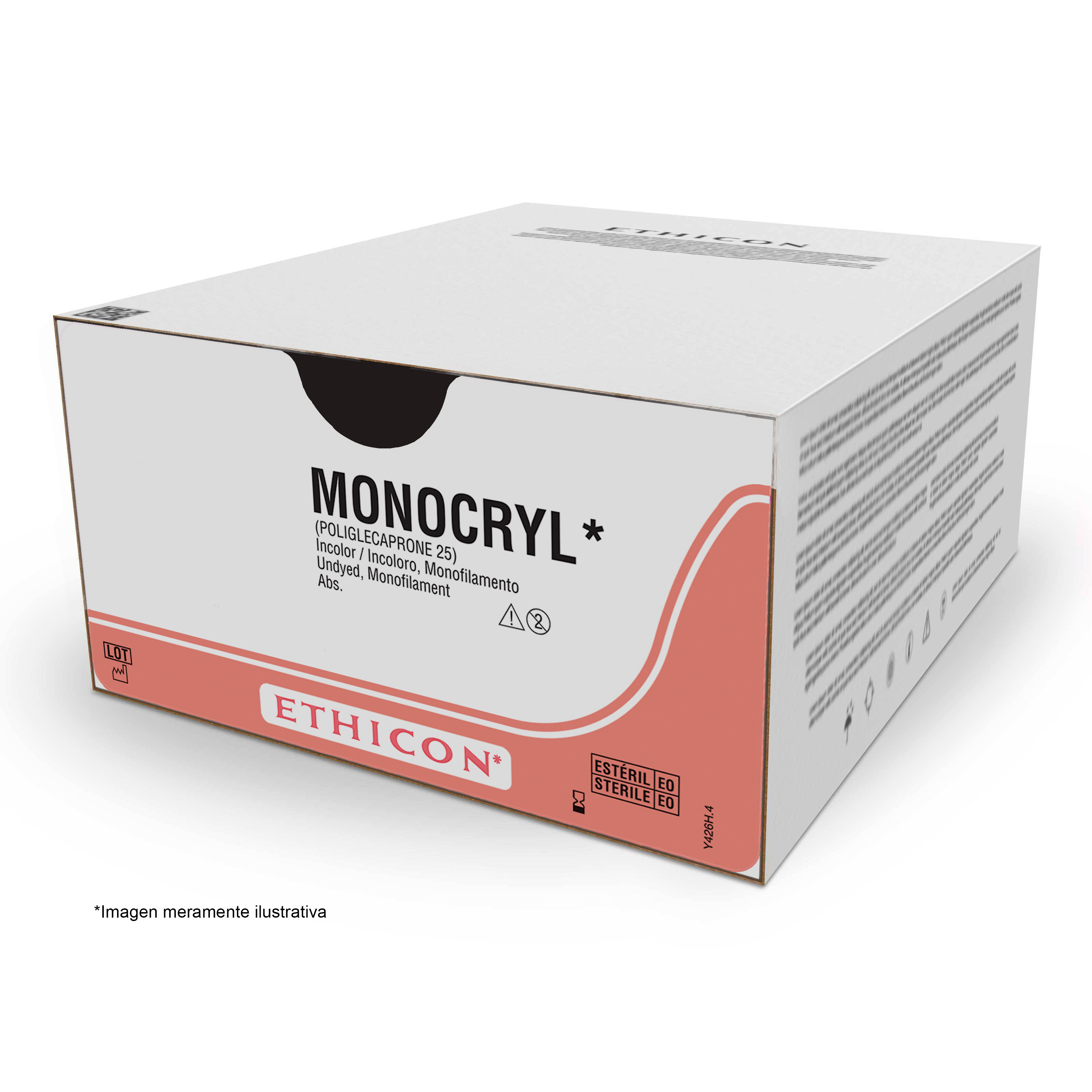 MONOCRYL (POLIGLECAPRONE 25) Sutura sintética absorbible (Transparente ...