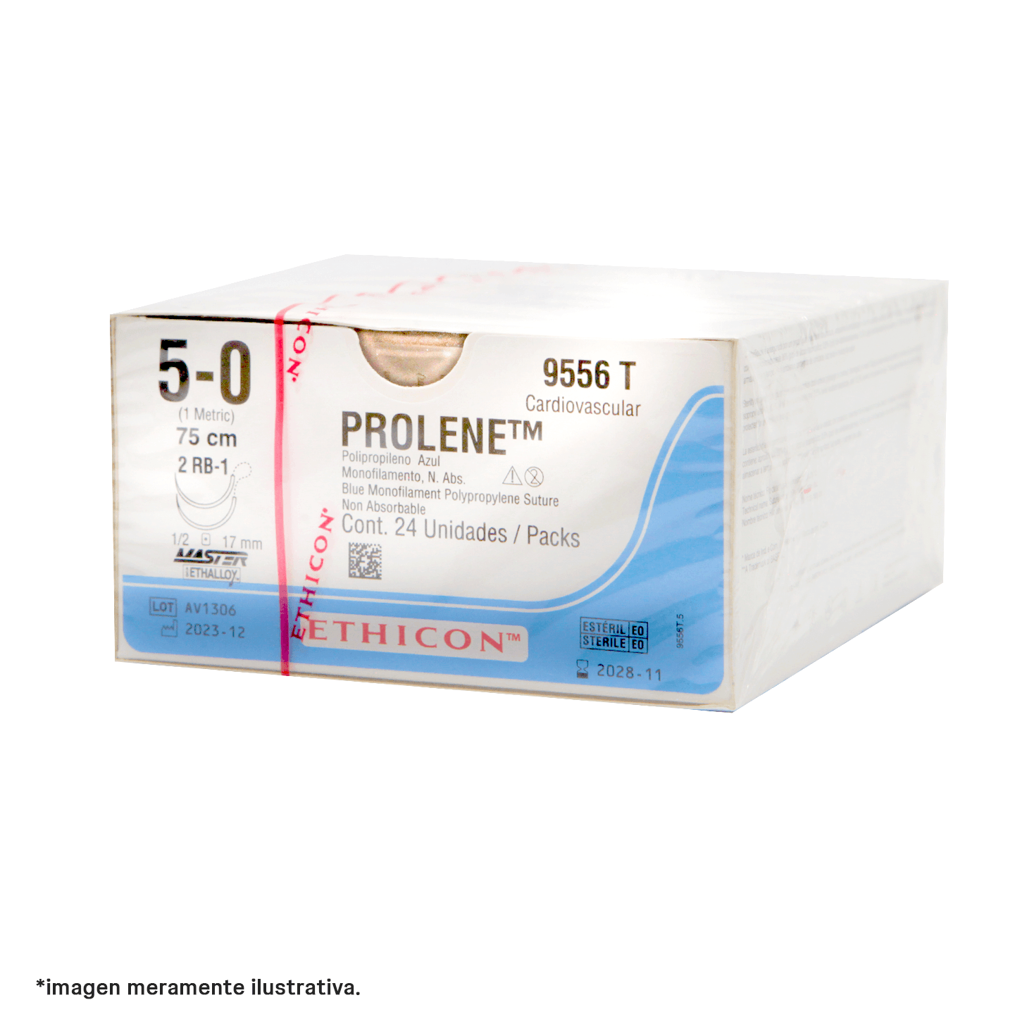Sutura PROLENE® (Azul 5-0 75cm Ag. 1/2 17mm (RB-1))